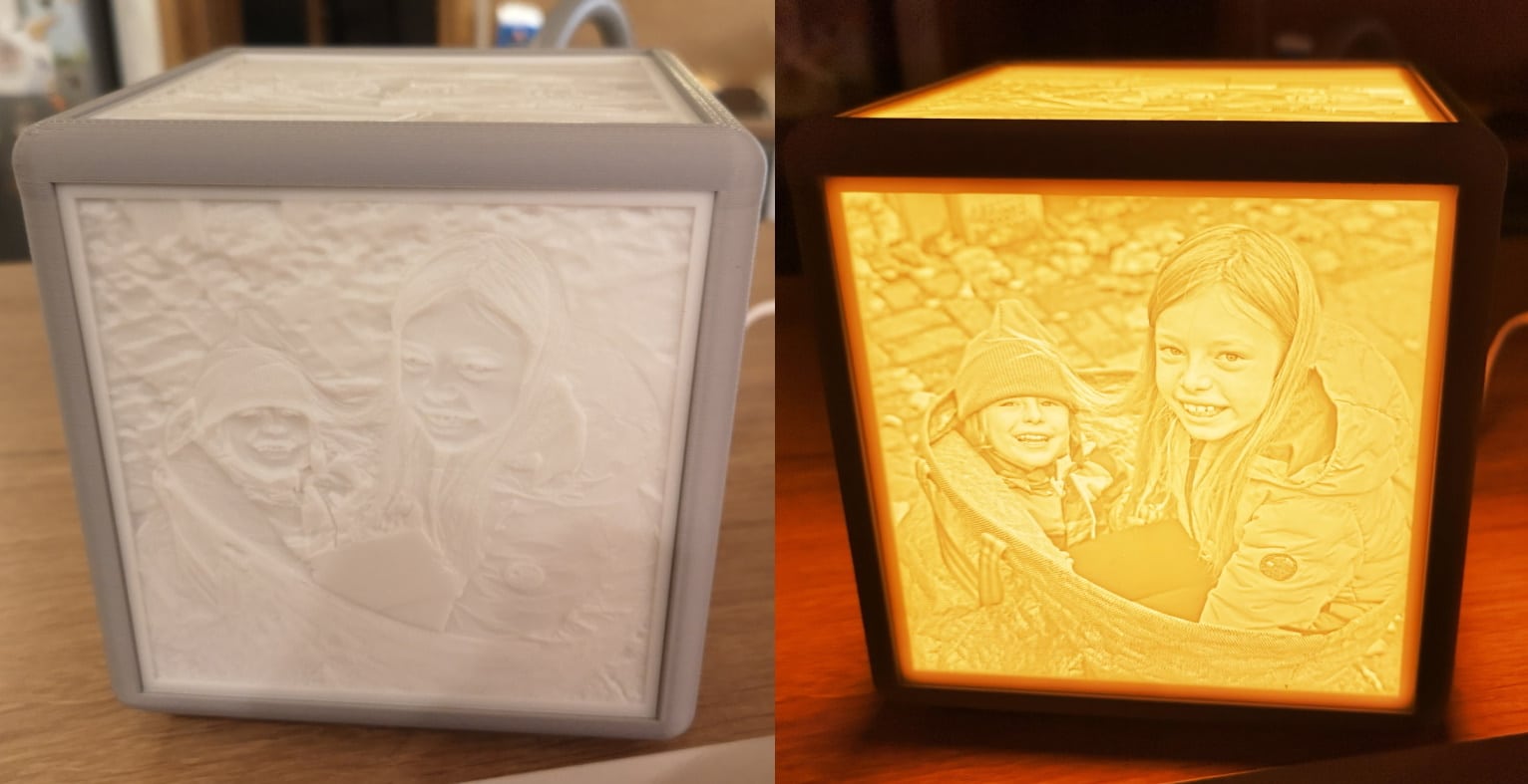 Vánoční Dárek Z 3D Tisku? Litofán Neboli Hlubotisk Přeci. | Part2Print